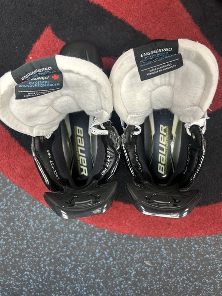 New Bauer Supreme Shadow Pro stock Ice Hockey Skates 8.5 Fit 2 Made in ...