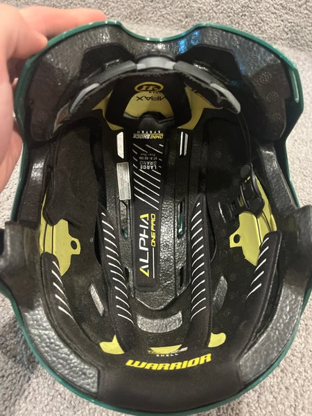 Large Warrior Alpha One Pro Helmet Pro Stock (New) | SidelineSwap | Buy ...