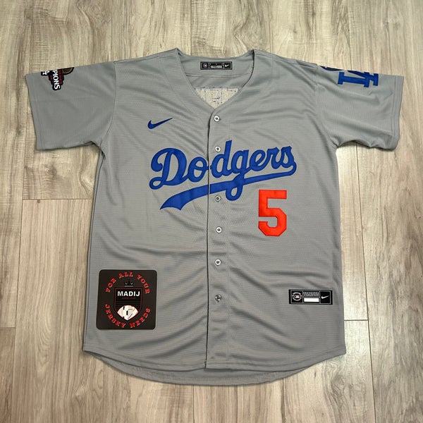 La Dodgers GRAY Jersey FREEMAN WS Champions | SidelineSwap | Buy and ...