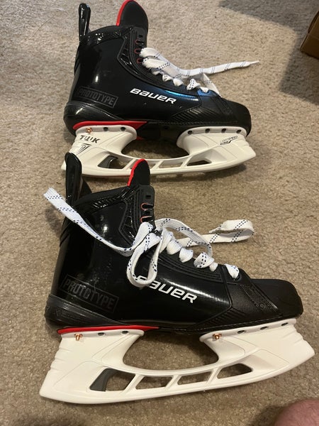 Prototype Bauer Vapor Hyperlite Hockey Skates Pro Stock Size 9 Fit 1 ...