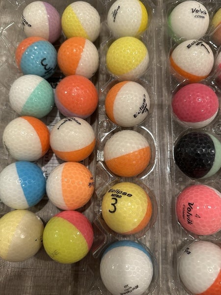 DIVIDE HALF AND HALF GOLF BALLS - 42 MULTICOLOR | SidelineSwap | Buy ...