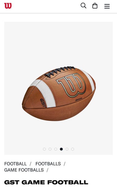 WILSON GST GAME FOOTBALL- Genuine GameBall - Bowl Logos | SidelineSwap ...