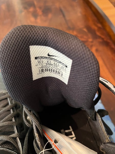 Black Men's Size M 10.5 (W 11.5) Adult Nike High Top Metal (New ...