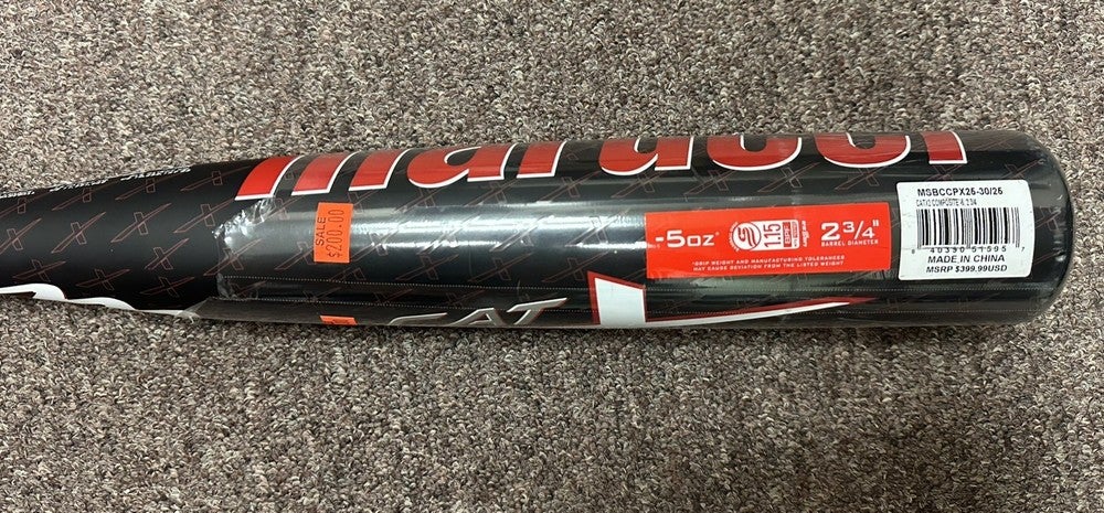 Marucci Cat X2 Composite -5 USSSA Senior League Bat - 30" 25 oz. DEMO ...