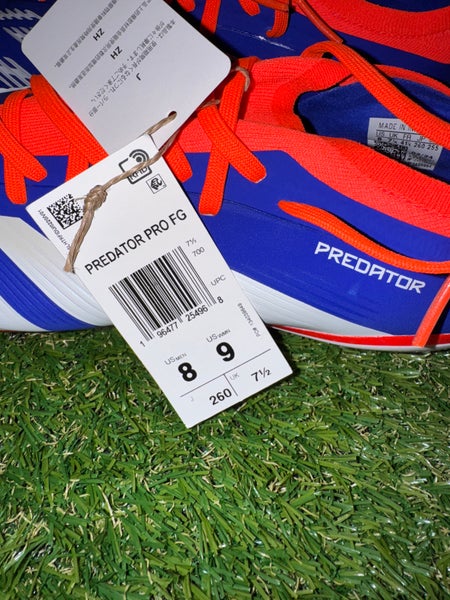 Adidas Predator Pro FG Firm Ground Soccer Cleats Blue Red IF6330 Men’s ...