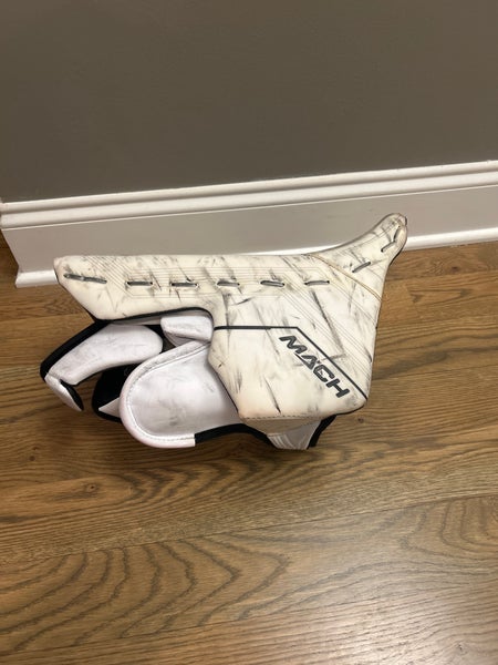 Used Black and White Bauer Supreme Mach Blocker | SidelineSwap | Buy ...