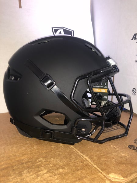 NEW LIGHT APACHE LIGHTNING ADULT FOOTBALL HELMET - MEDIUM - FLAT BLACK ...