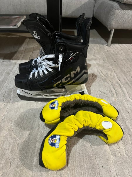 2025 CCM JetSpeed FT6 Pro Hockey Skates ALL BLACK Regular Width Custom ...