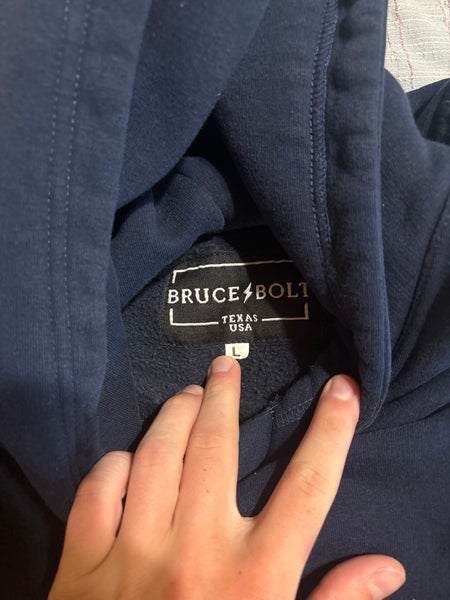 Bruce Bolt Large navy Hoodie | SidelineSwap | Buy and Sell on SidelineSwap