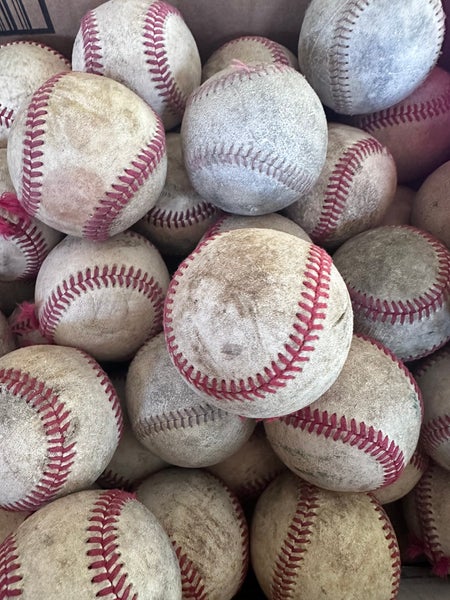 48 Real leather practice baseballs | SidelineSwap | Buy and Sell on ...