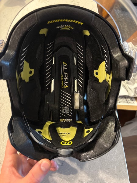 Large Warrior Alpha One Pro Helmet Pro Stock (Used) | SidelineSwap ...