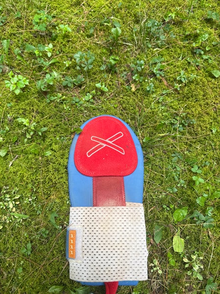 Red white and blue aria sliding mit | SidelineSwap | Buy and Sell on ...