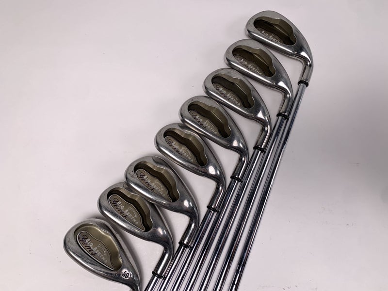 Callaway Big Bertha Gems 2004 Iron Set 4-PW+AW Steelhead Gems Ladies ...