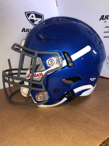 USED RIDDELL FLEX ADULT HELMET - MEDIUM- METALLIC ROYAL BLUE ...