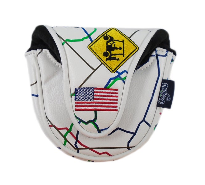 NEW PRG California "Road Map" White Magnetic Golf Mallet Putter ...