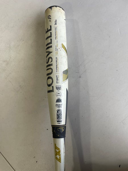 White Louisville Slugger LXT Composite Bat (-11) Composite 17 oz 28 ...