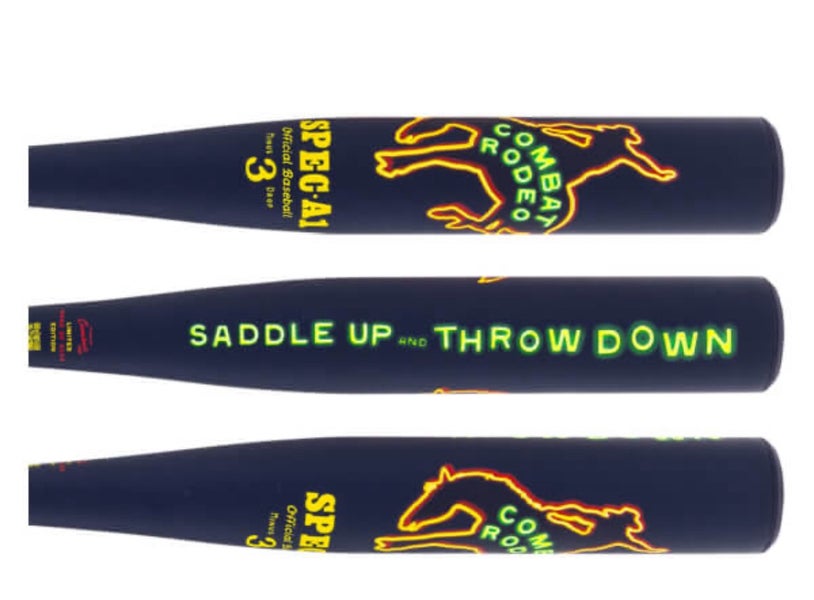 Combat Midnight rodeo “saddle up” BBCOR Certified Bat (-3) 30 oz 33 ...