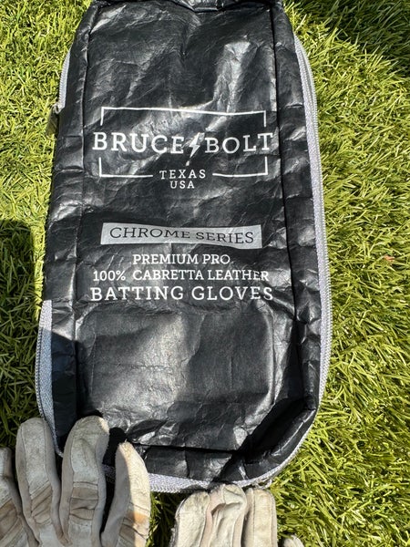 Bruce Bolt Youth XXS Batting Gloves White Chrome Series | SidelineSwap ...
