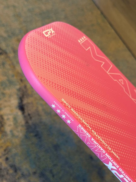 CPX MAX Series Raw Carbon Fiber T700 Pink Pickleball Elongated Paddle ...