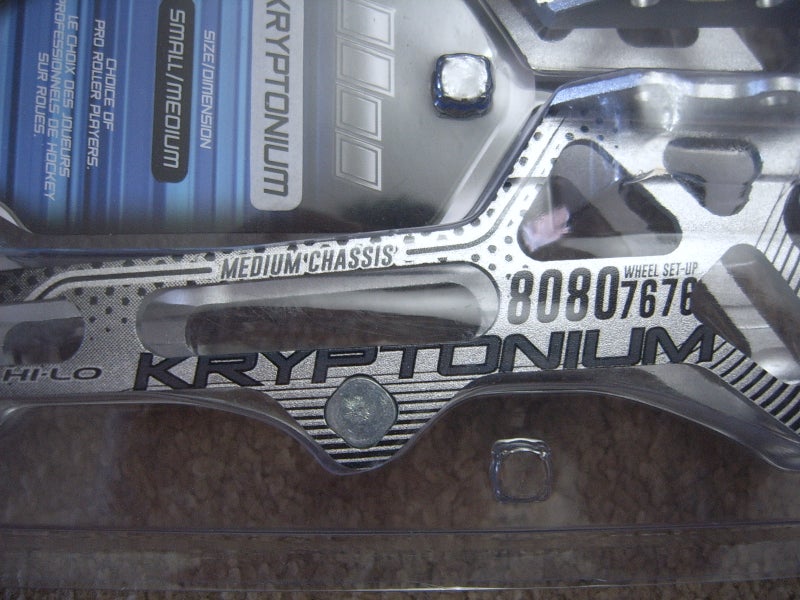 Brand New Bauer/Mission Hi-Lo Kryptonium Medium Inline/Roller Hockey ...