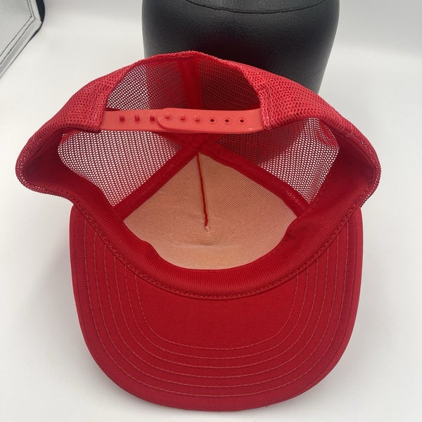 Rare Vintage Red Mesh Wisconsin Badgers Bucky Trucker Snap Back Hat Cap ...