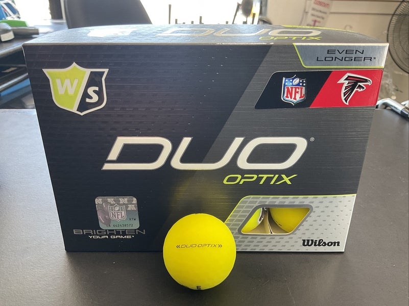 Wilson Staff Duo Optix Yellow NFL Golf Ball Atlanta Falcons 12 Count ...