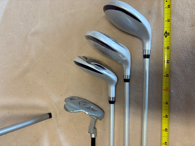 Junior Intech Floral Right Handed Clubs (Full Set) Junior 4 Pieces ...