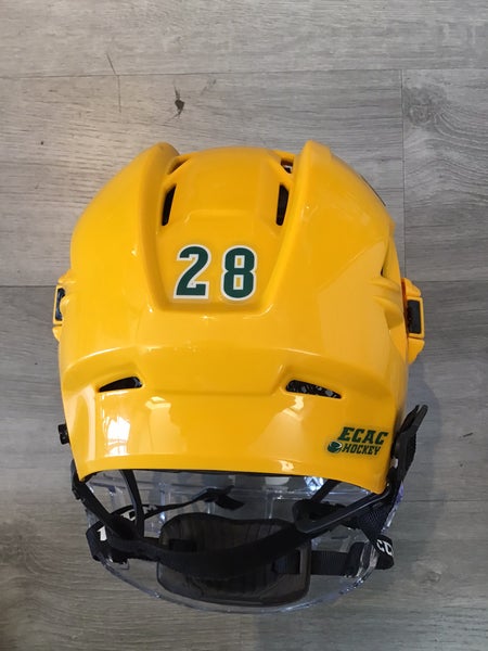Clarkson University Medium CCM Super Tacks X Helmet Pro Stock #28 (Used ...