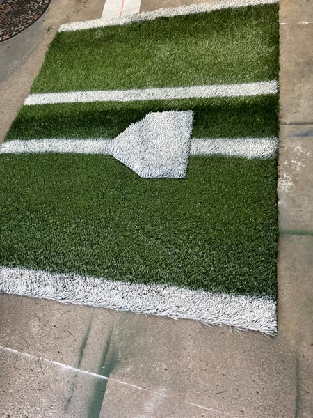 (New) synthetic turf baseball/softball hitting training mat w/6x3ft ...