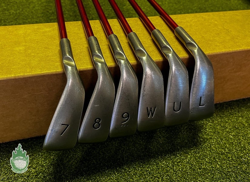RH Ping Yellow Dot K15 Irons 7-PW/UW/LW TFC 149 Soft Regular Graphite ...