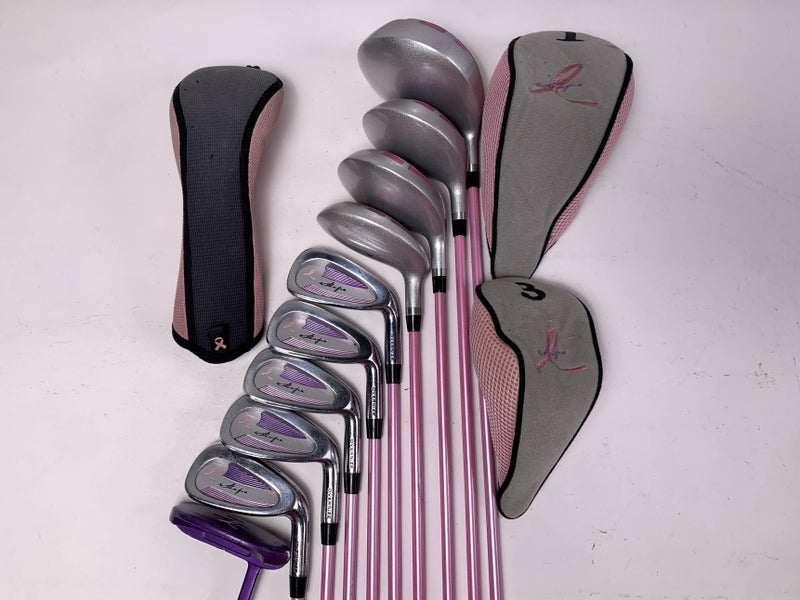 Wilson Hope Club Set Driver 3W 5W 4H 5-9 Putter Hope Ladies RH HC ...