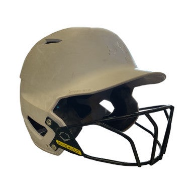 Used Evoshield WITH FACEMASK Batting Helmet w/Mask White MD 11859 ...