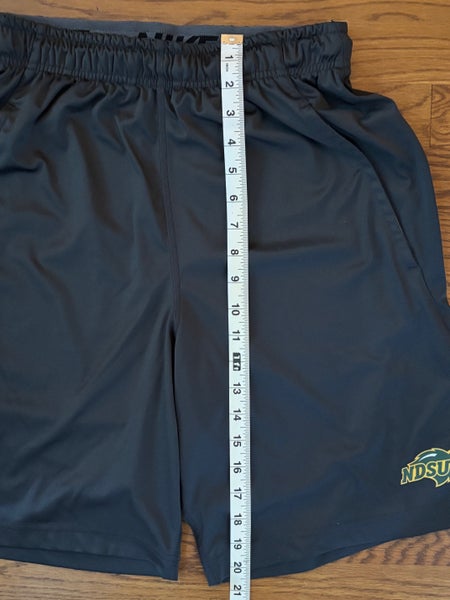 North Dakota State Bison Nike Dri-Fit Athletic Shorts Gray/Adult Small ...
