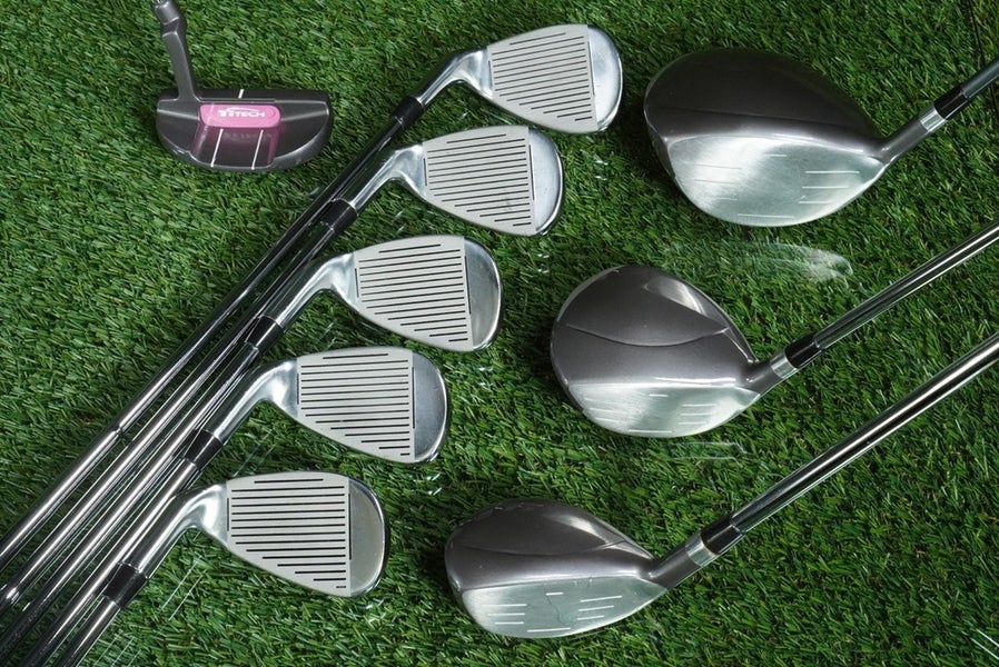 TITECH XGEN II 9pc. WOMENS HYBRID SET 6-PW,1W,3W,4H/5H,PUTTER ...