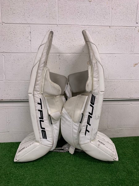 White 33" Senior True Catalyst PX5 Goalie Leg Pads Pro Stock (Used ...