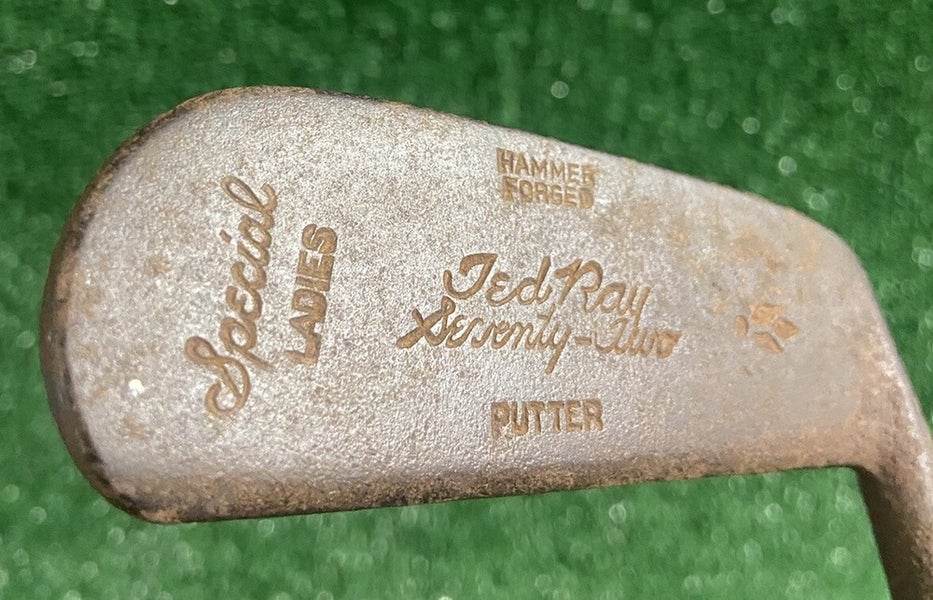 Ted Ray Hammer Forged Hickory Shaft Seventy-Two Special Ladies Putter ...