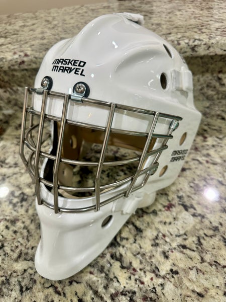 Masked Marvel Goalie Mask, medium nice shape | SidelineSwap | Buy and ...