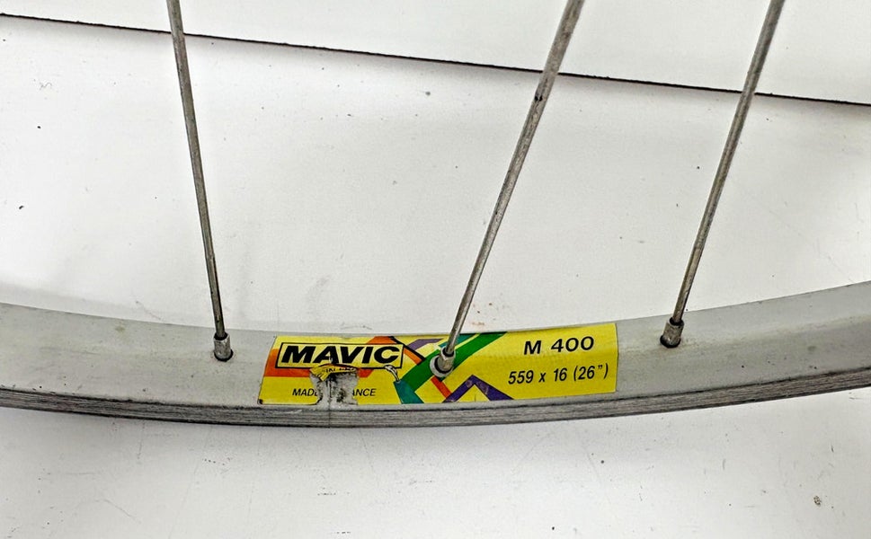 Vintage Mavic M 400 7-Spd 32-Spoke Silver Aluminum 26" Rear Wheel Deore ...