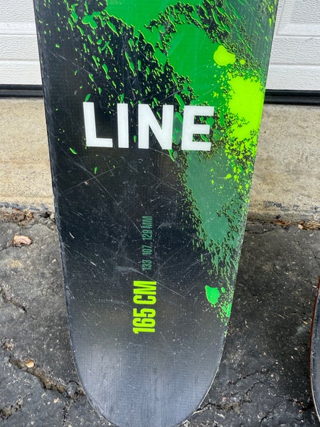 Unisex 2024 Powder 165 cm Line Bacon shorty Skis With Bindings Max Din ...