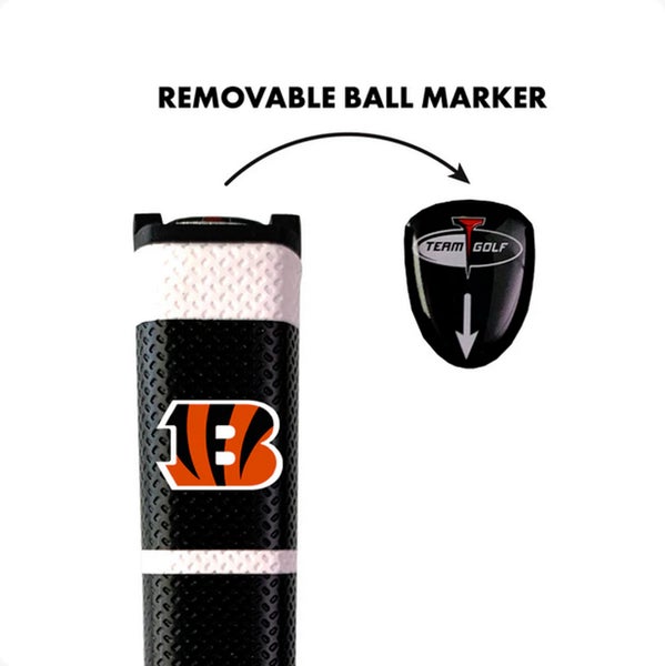 NEW Team Golf Cincinnati Bengals Jumbo Putter Golf Grip w/Marker ...