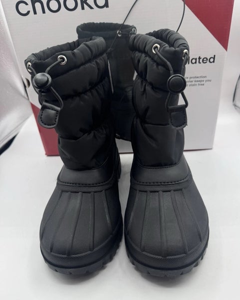 Women’s New Chooka Nylon Mid Calf Winter Snow Boot Faux Fur Puffer Boot ...