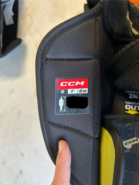 Senior CCM ASV Pro 17" Shin Pads (Used) | SidelineSwap | Buy and Sell ...
