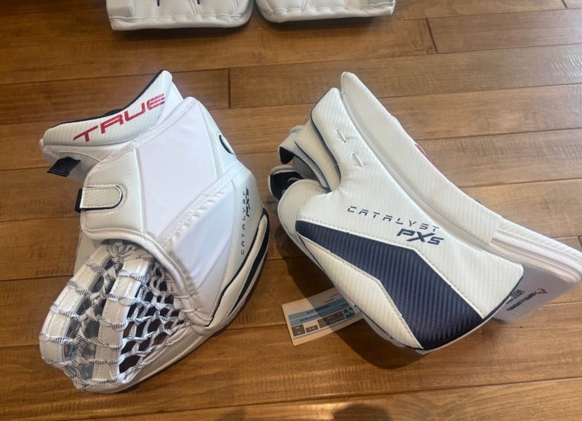Brand New Pro Stock 34+2 True Catalyst PX5 Pro Goalie Pads & Gloves Set ...
