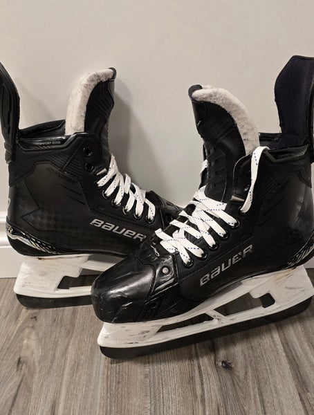 Pro Stock Bauer Shadow Skates with Titanium Blades | SidelineSwap | Buy ...
