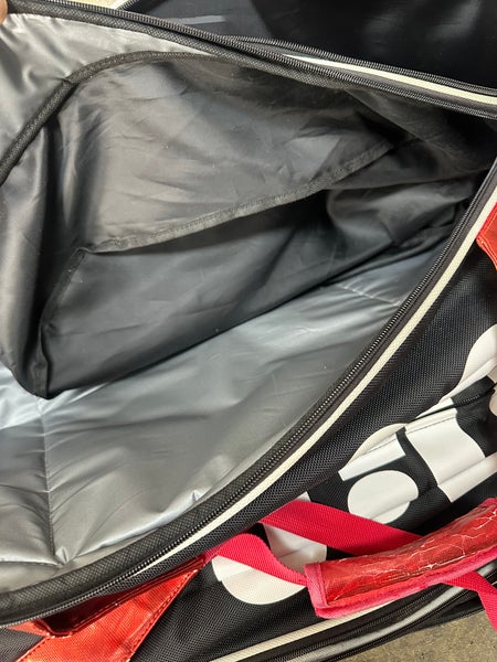 Wilson Roger Federer Signature 12-Racquet Tennis Bag (Red/Black/White ...
