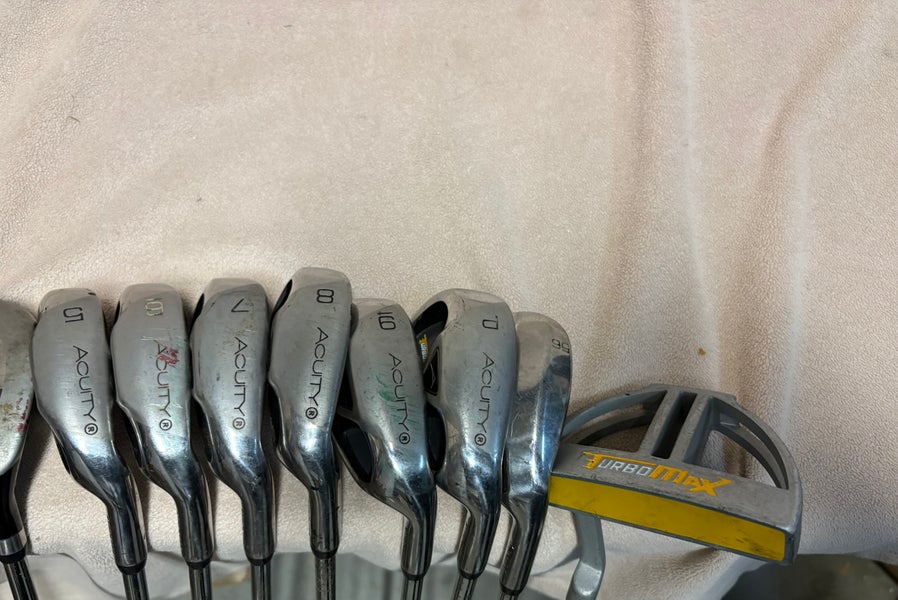 Men's Acuity Turbo Max Right Handed Clubs (Full Set) Regular Flex 13 ...