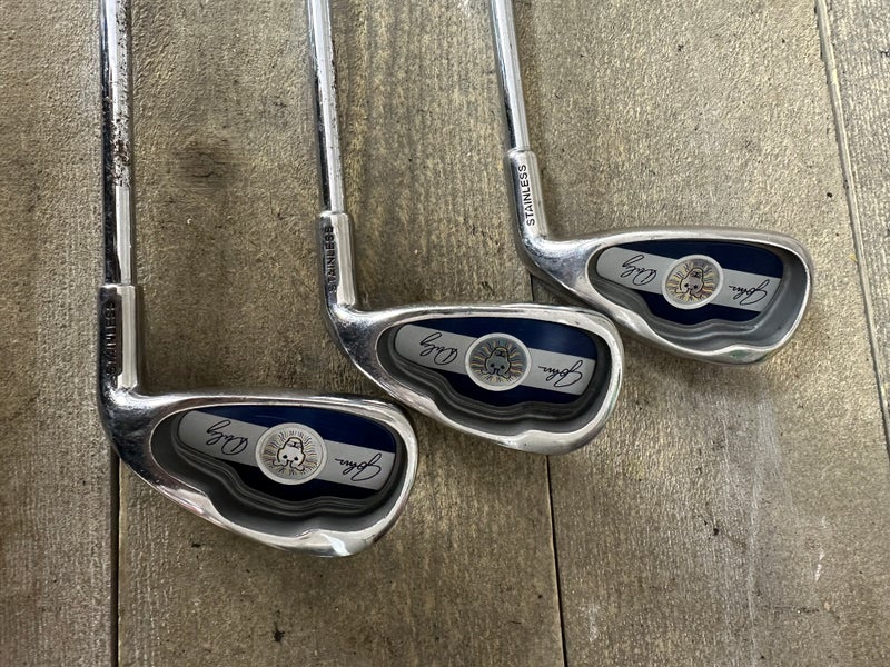John Daly 4 6 8 Irons Signature Blue Lion Mid Firm Steel Shaft RH Golf ...