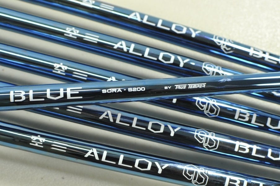 True Temper Alloy Blue SORA S200 Stiff Iron Shaft Set .355 Steel 6pc ...
