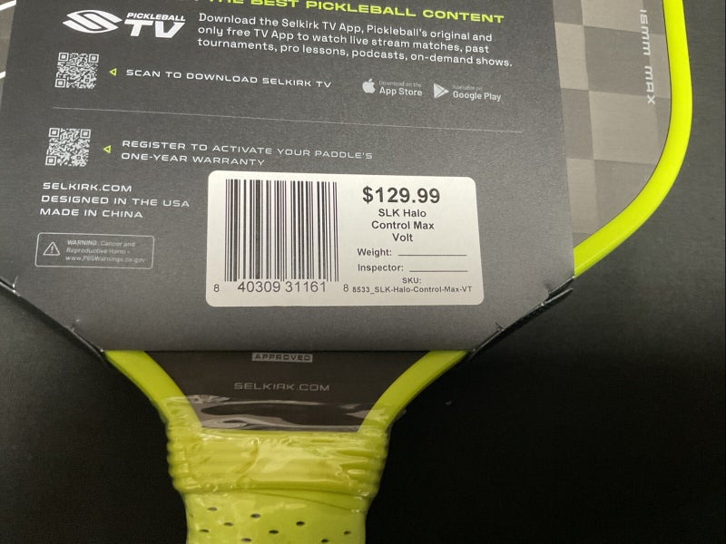 SLK Halo Control Max (volt) Pickleball Paddle | SidelineSwap | Buy and ...