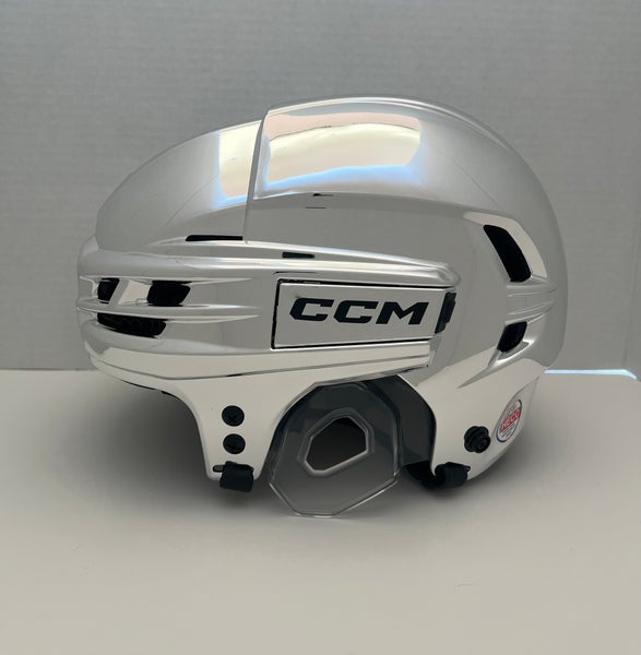 Brand New Pro Stock CCM Tacks 720 Size Medium Silver Chrome Hockey ...